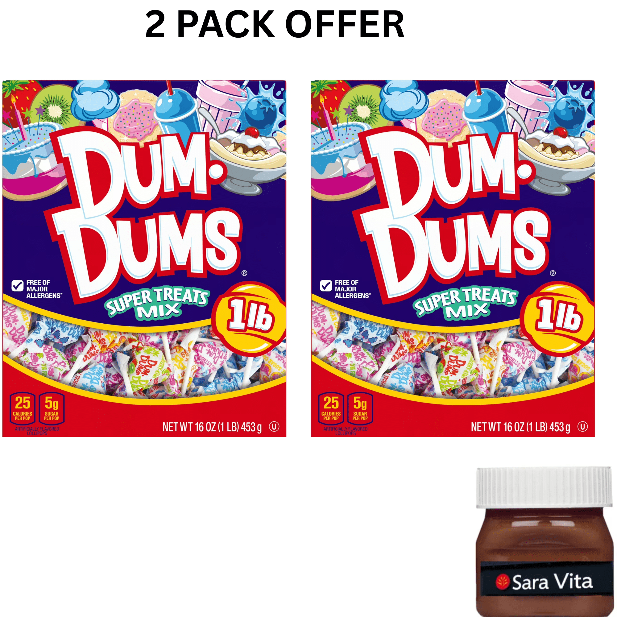 Dum Dums Limited Edition Flavor Mix Lollipops & Suckers, Party Candy ...