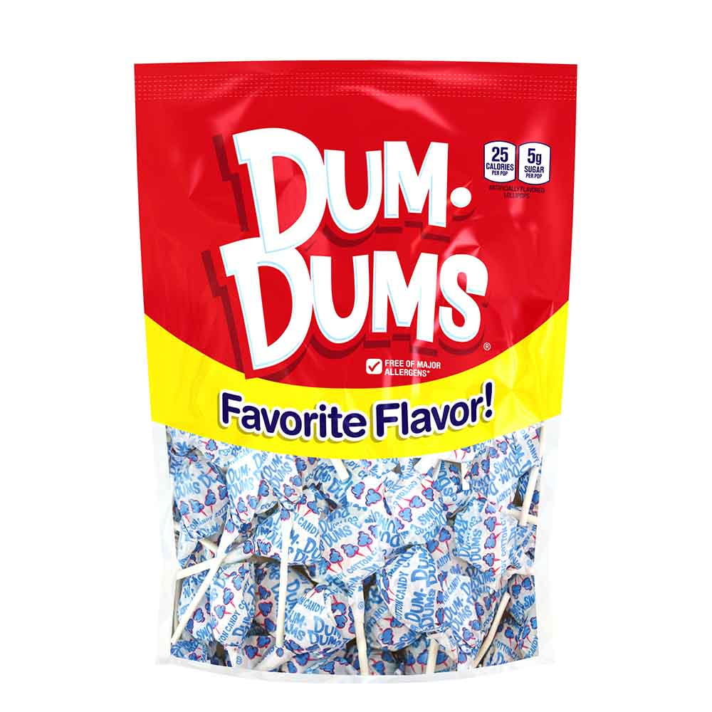 Dum Dums Lollipops Cotton Candy Flavor 1-50 Ct Bag - Walmart.com