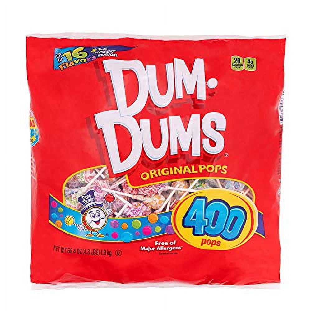 Dum Dums Lollipops Original Mix Flavors, Cherry, Watermelon, Fruit ...