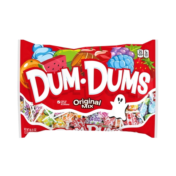 Dum Dums Original Mix Halloween Assorted Candy, Lollipops & Suckers ...