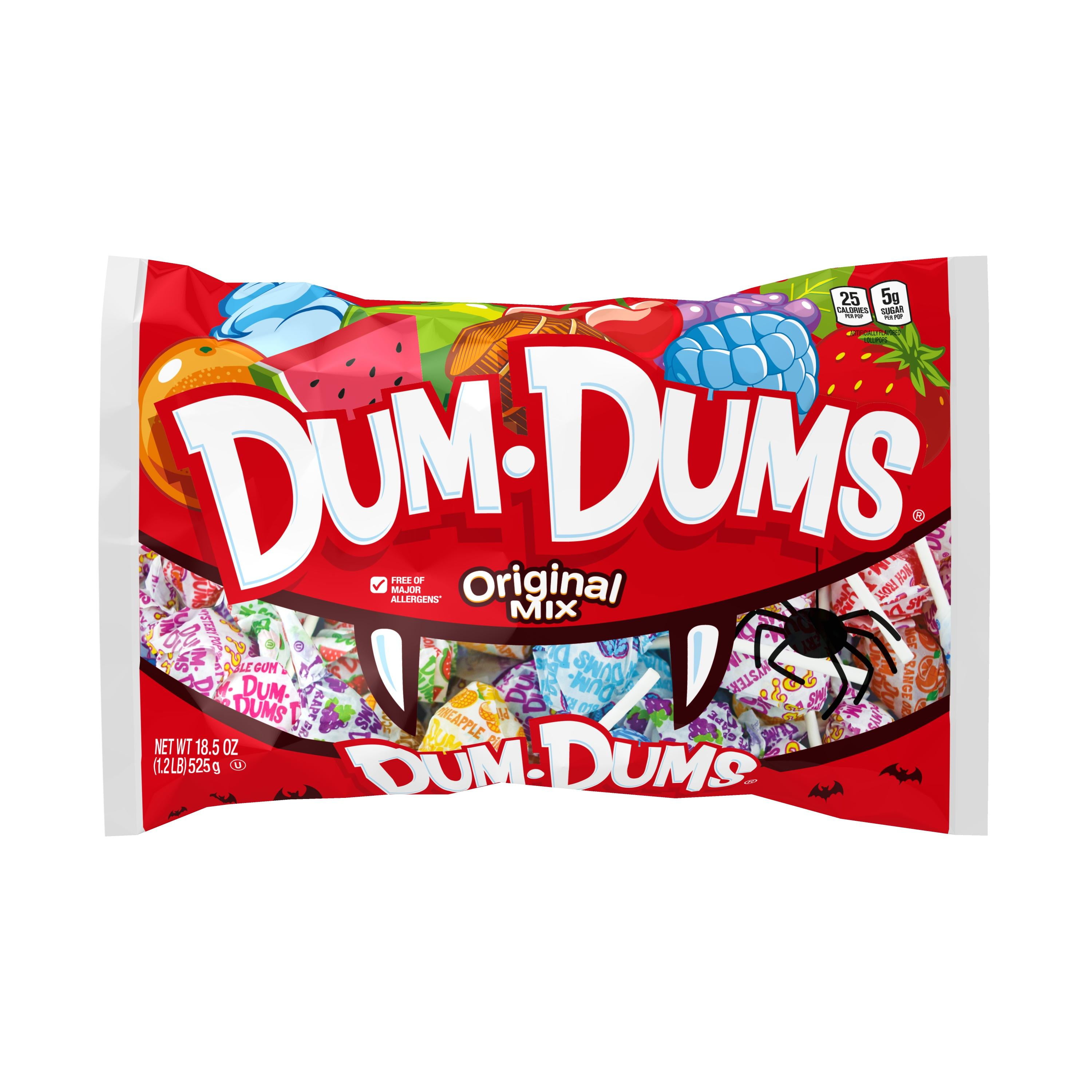 Dum Dums Original Mix Halloween Candy, Lollipops & Suckers, Hard Party ...