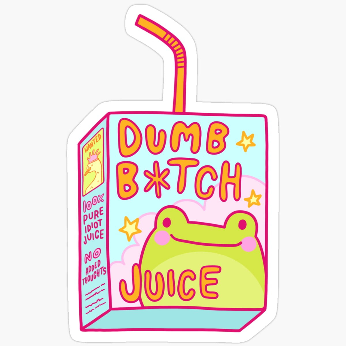 Dumb B*Tch Juice Sticker. Gift For You - Decorate Laptops, Water ...