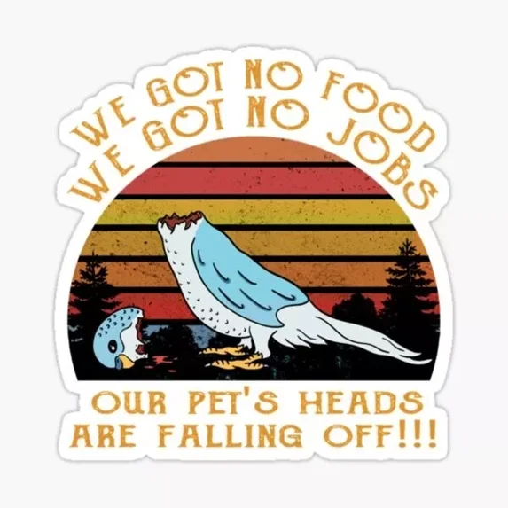 Dumb & Dumber Our Pets Heads Are Falling Off Sticker Phone Decal Water ...