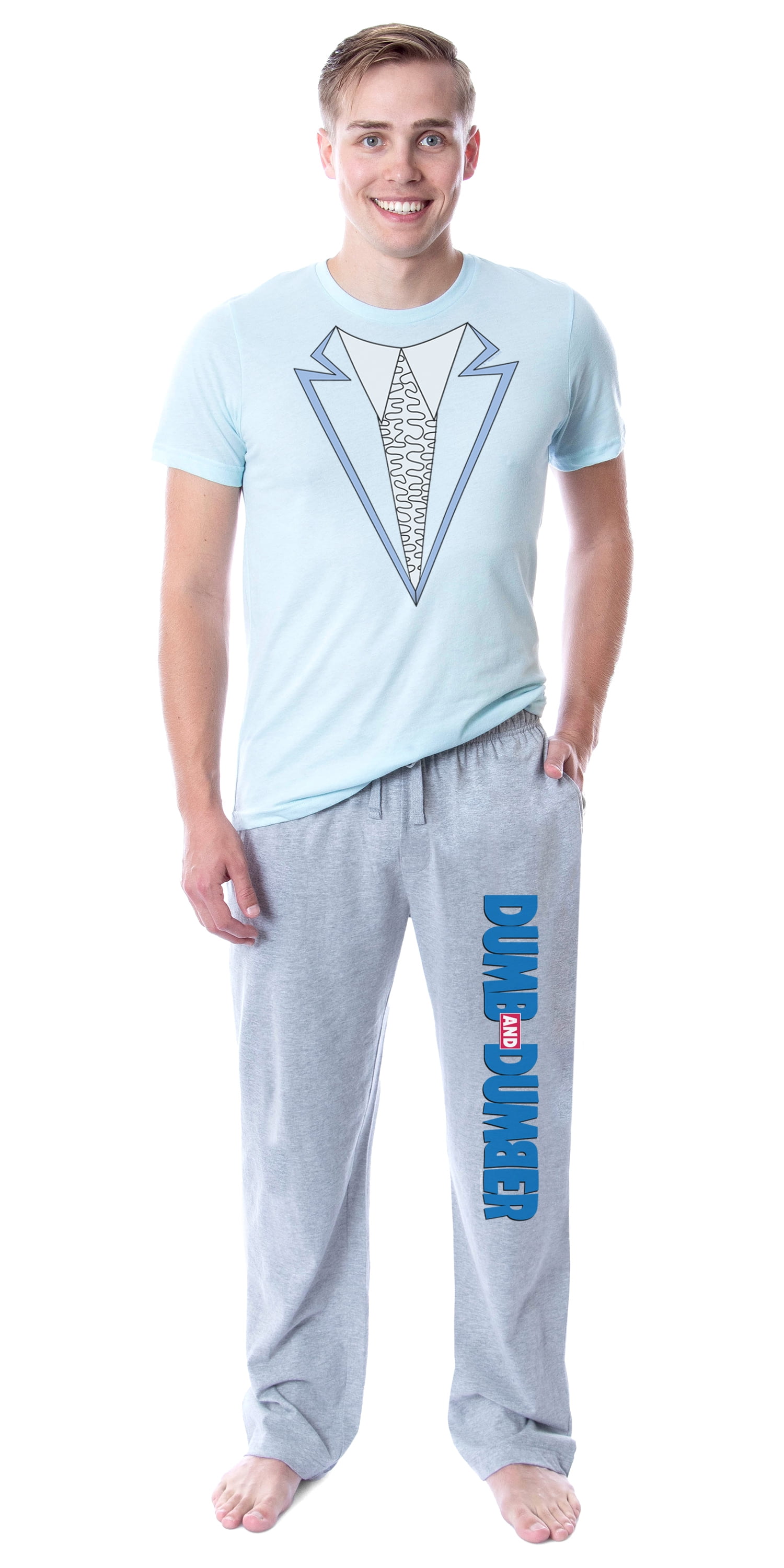 Dumb and Dumber Mens' Harry Dunne Blue Tuxedo Costume Sleep Pajama Set ...