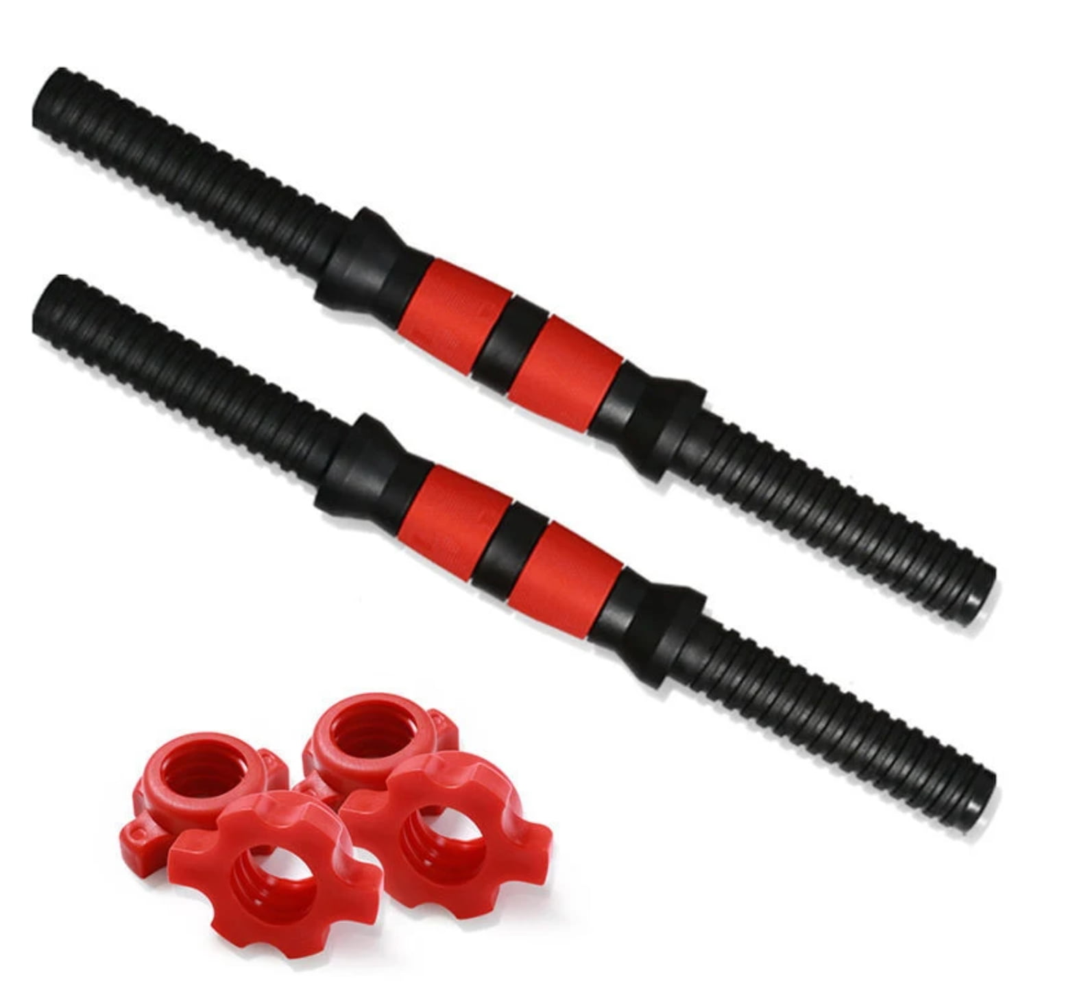 Dumbbell Bar with Barbell Buckle Barbell Bar Threaded Dumbbell Handles ...