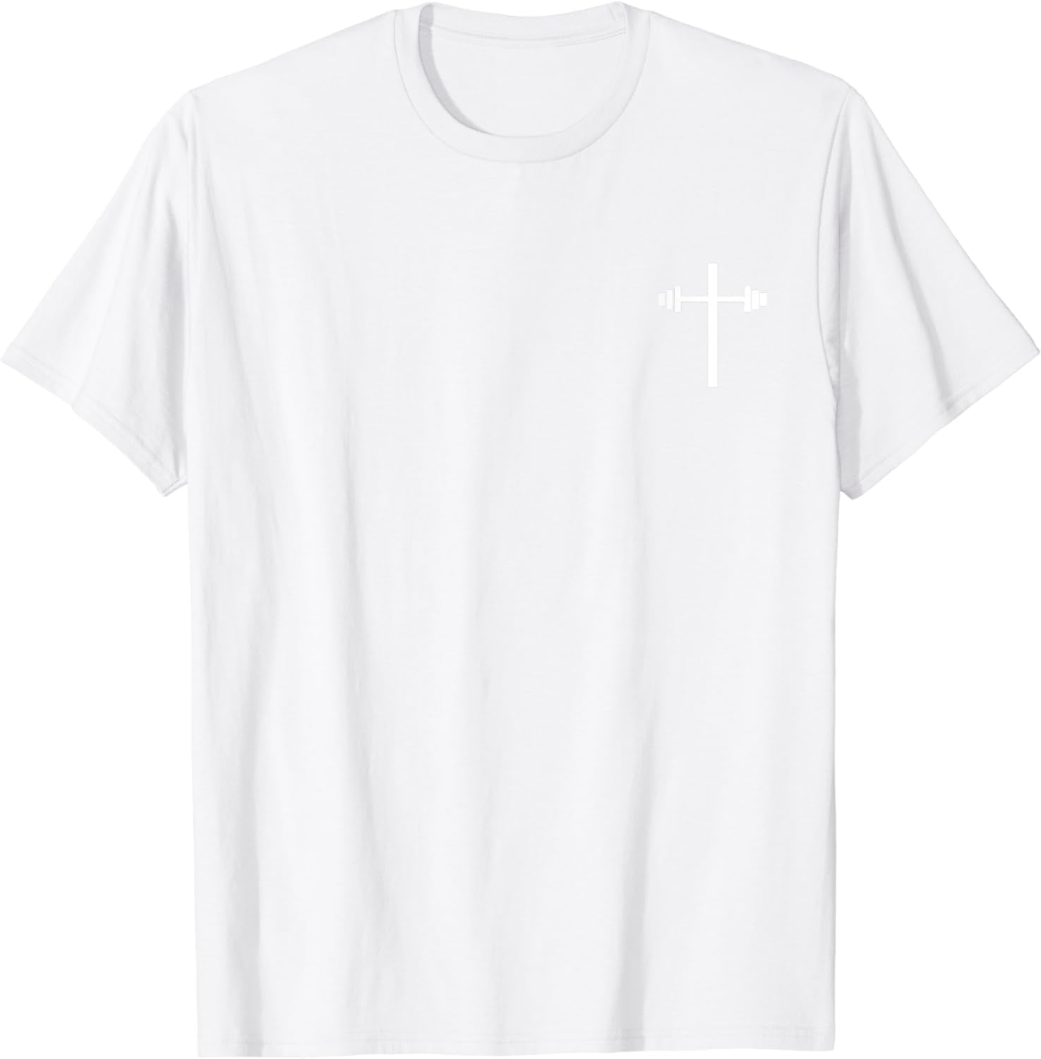 Dumbbell Barbell Cross Christian Gym Workout Lifting T-Shirt - Walmart.com