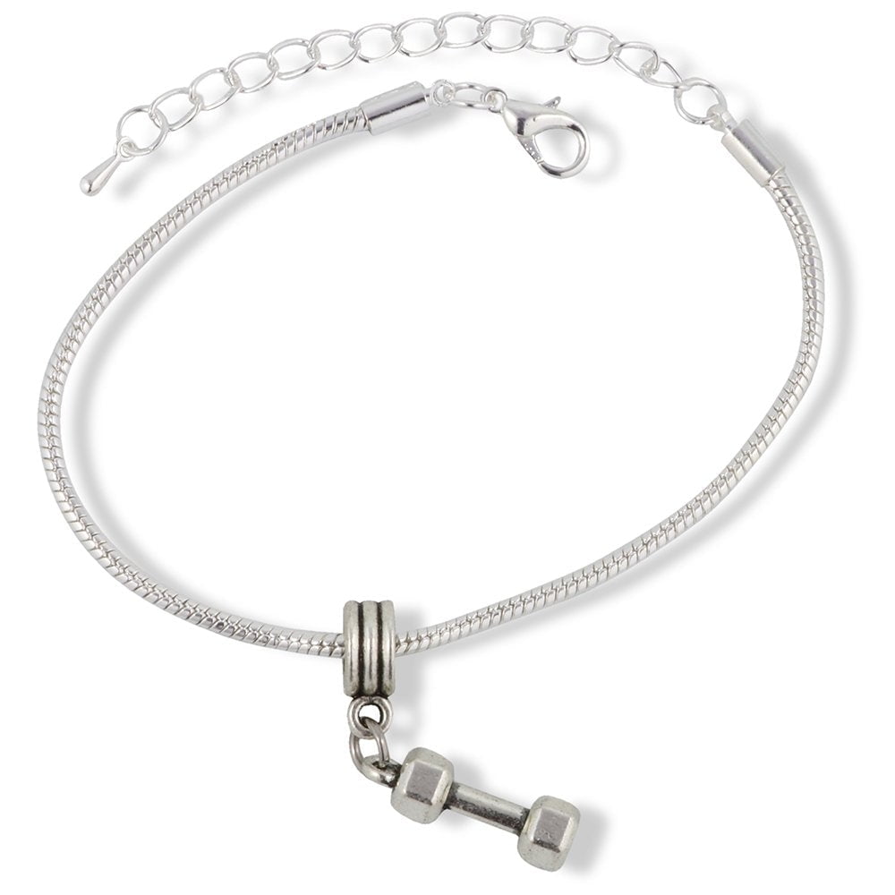 Dumbbell Bracelet Jewelry Jewlry Barbell Fitness Charm Accessories ...