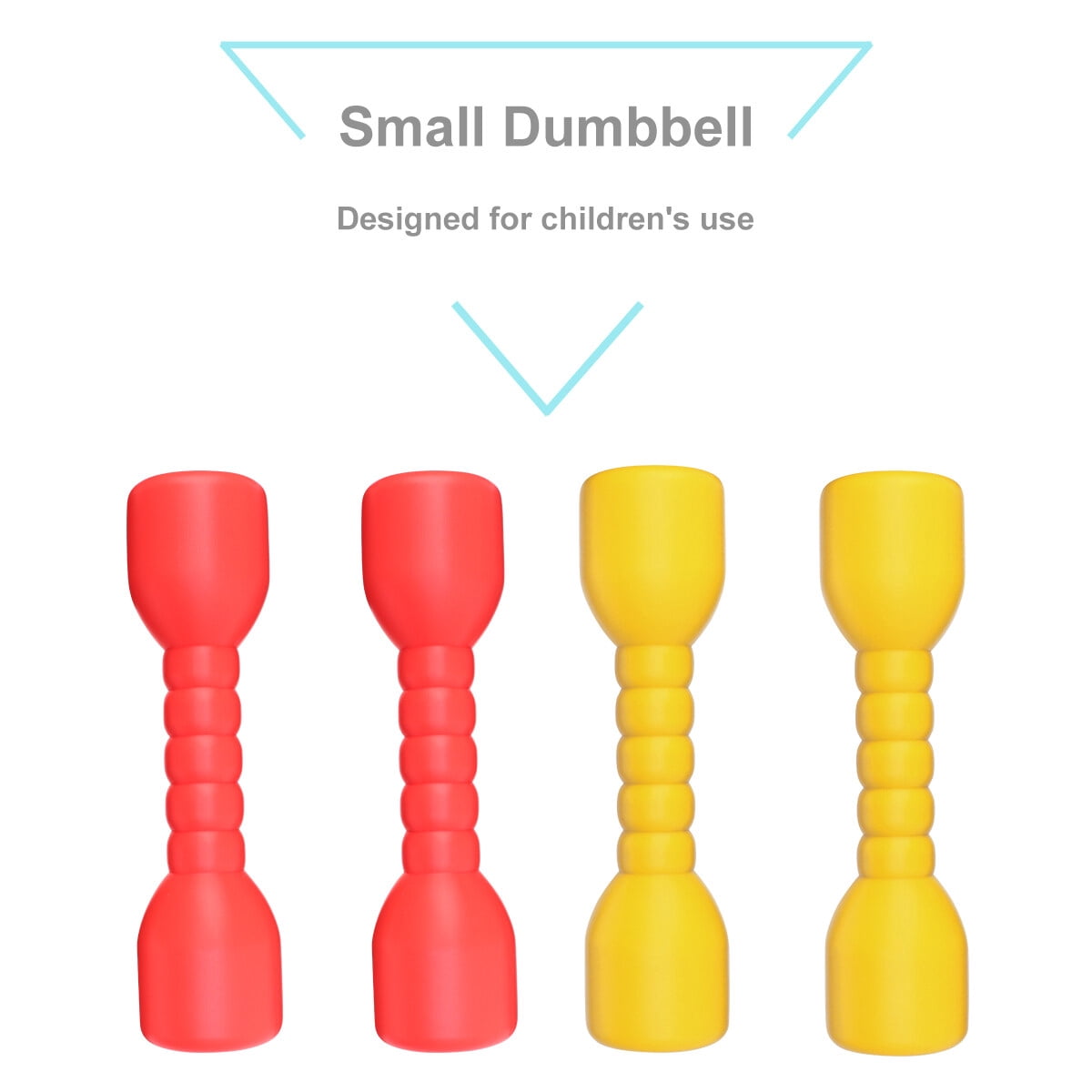 Beaupretty Toddlers Dumbbell Dumbbell Yellow 2 Pairs 7.5x2x2 In ...