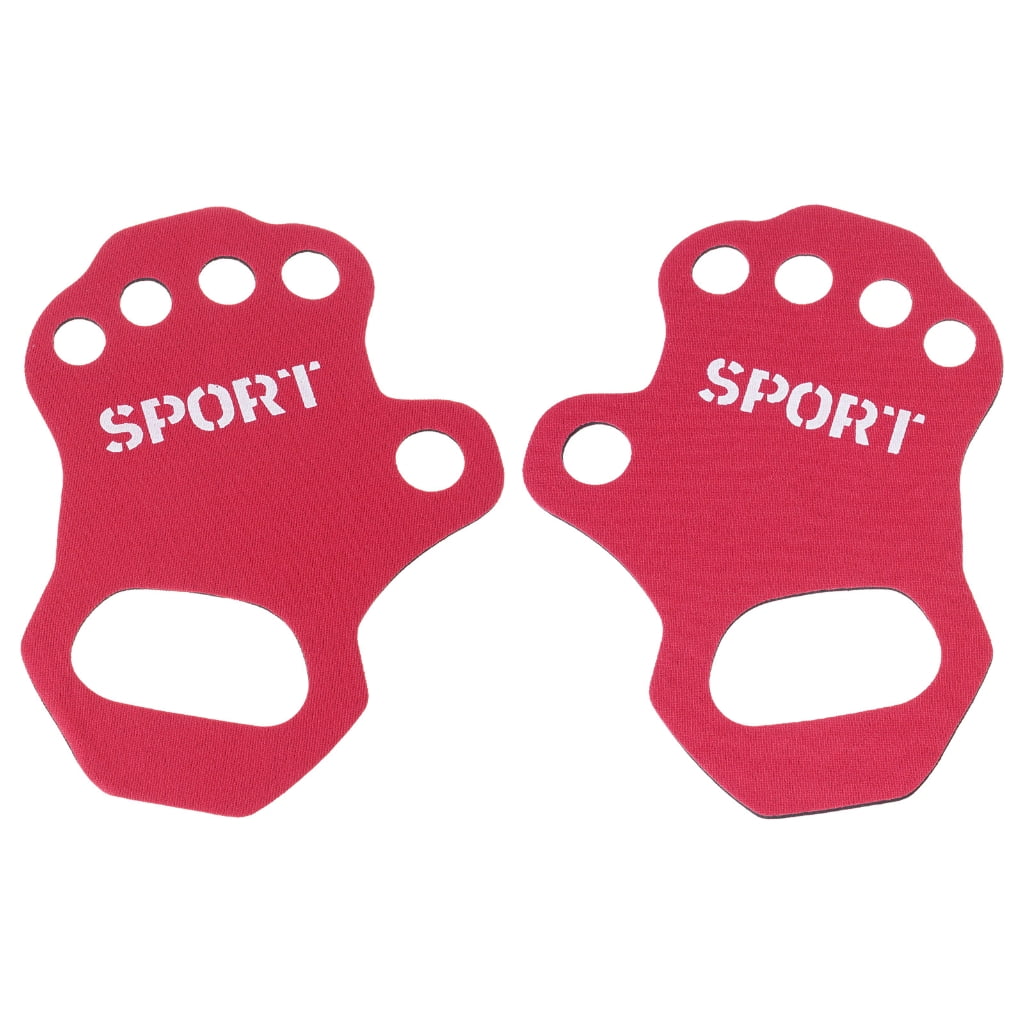 Dumbbell Grip Pad Antislip Five Finger Workout Glove Weight Training ...