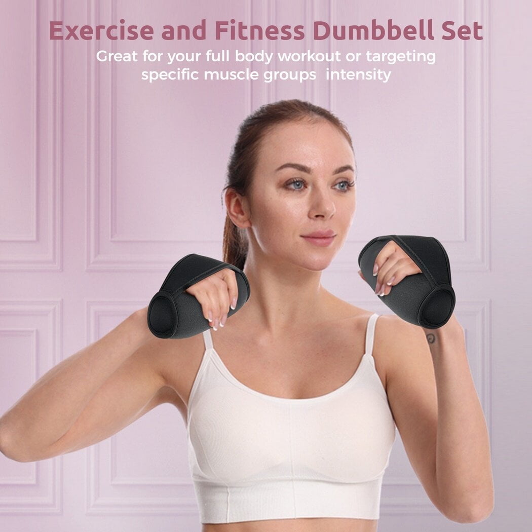 "Bottlepic Dumbbell Hand Weights Set, 2lbs Adjustable, Neoprene with ...