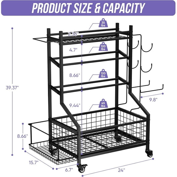 Dumbbell Rack, Adjustable Weight Rack for Home Gym Storage, All-in-One ...