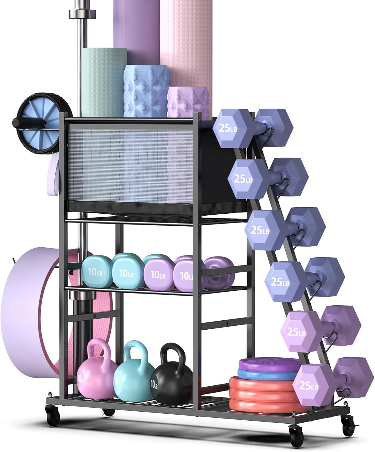 Dumbbell Rack for Home Gym, Weight Rack for Dumbbells Hold up to 420 ...