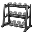 Dumbbell Rack, Primy Dumbbells Storage Rack 3 Tier 1100lb Weights Rack ...