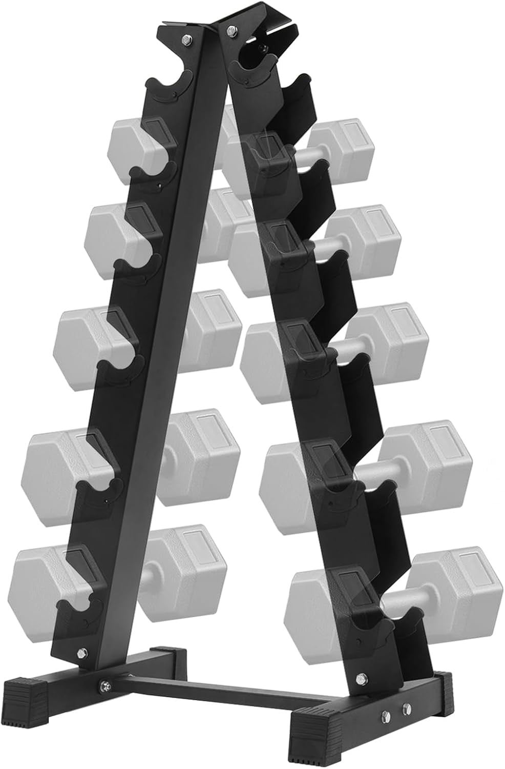 Dumbbell Rack Stand Only 6 Tier Compact A-Frame Weight Rack 660lbs ...