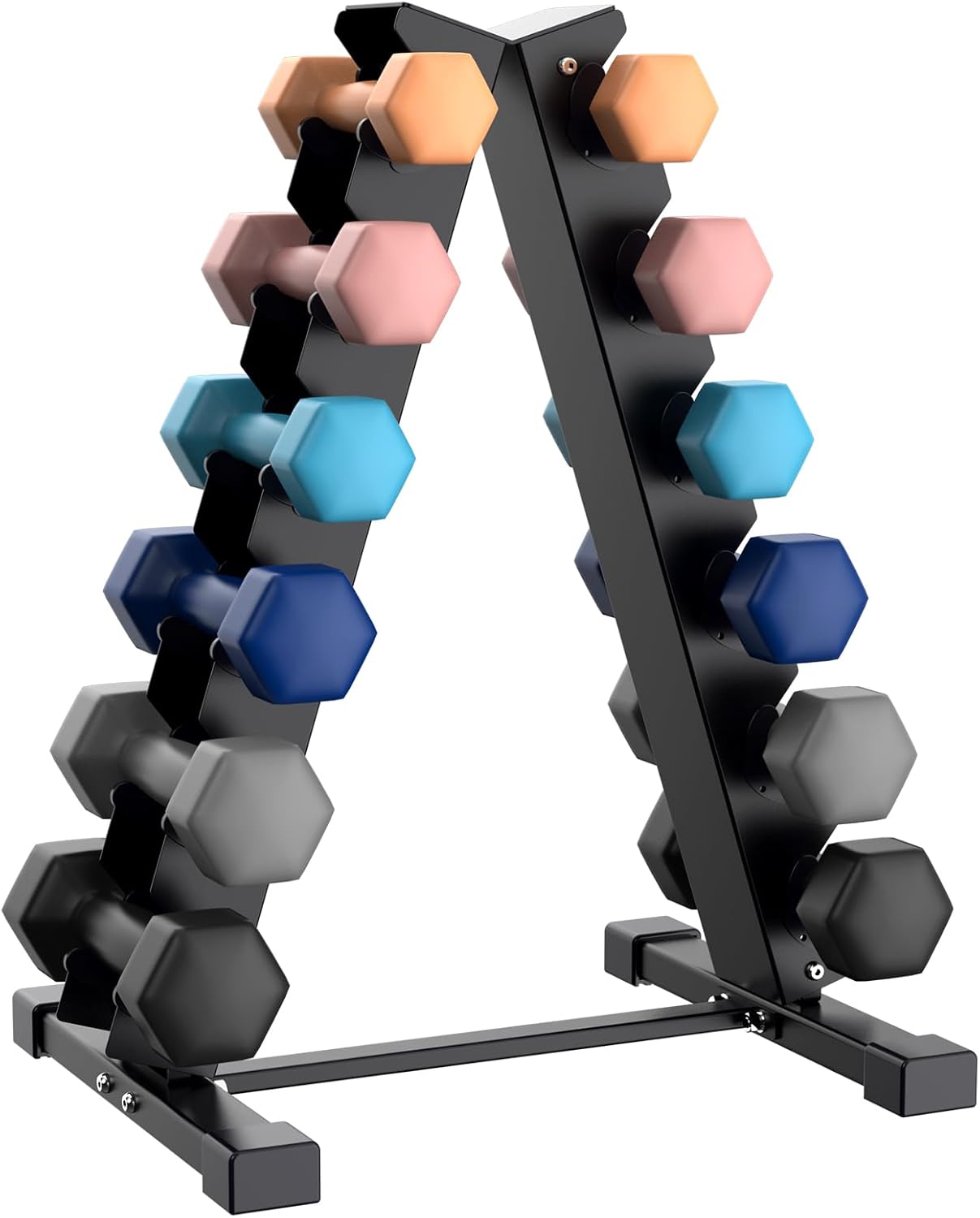 Dumbbell Rack Stand Weight Rack for Dumbbells Compact A-Frame Home Gym ...