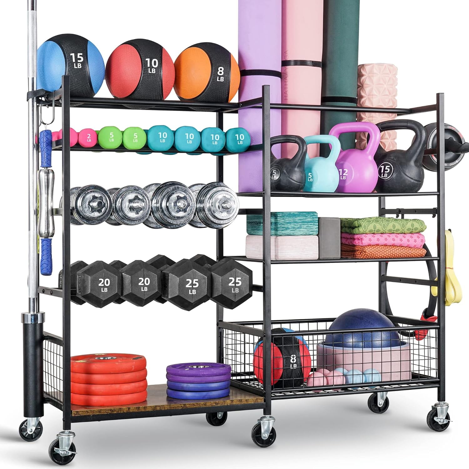 Dumbbell Rack, Weight Rack for Dumbbells, Home Gym Storage for ...