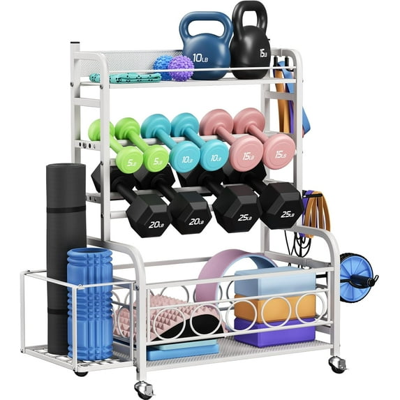 Dumbbell Rack, Weight Rack for Home Gym, Home Gym Storage Rack for Yoga ...