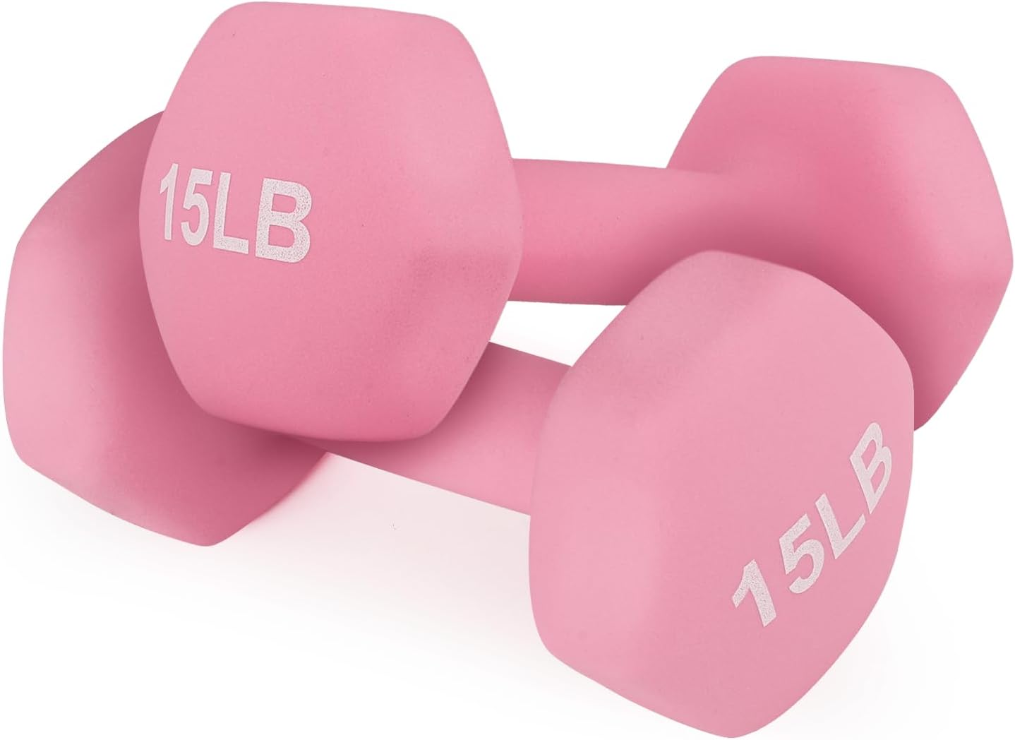 Dumbbell Set, Anti-Slip Neoprene Coated Hexagon Hand Weights for Home ...