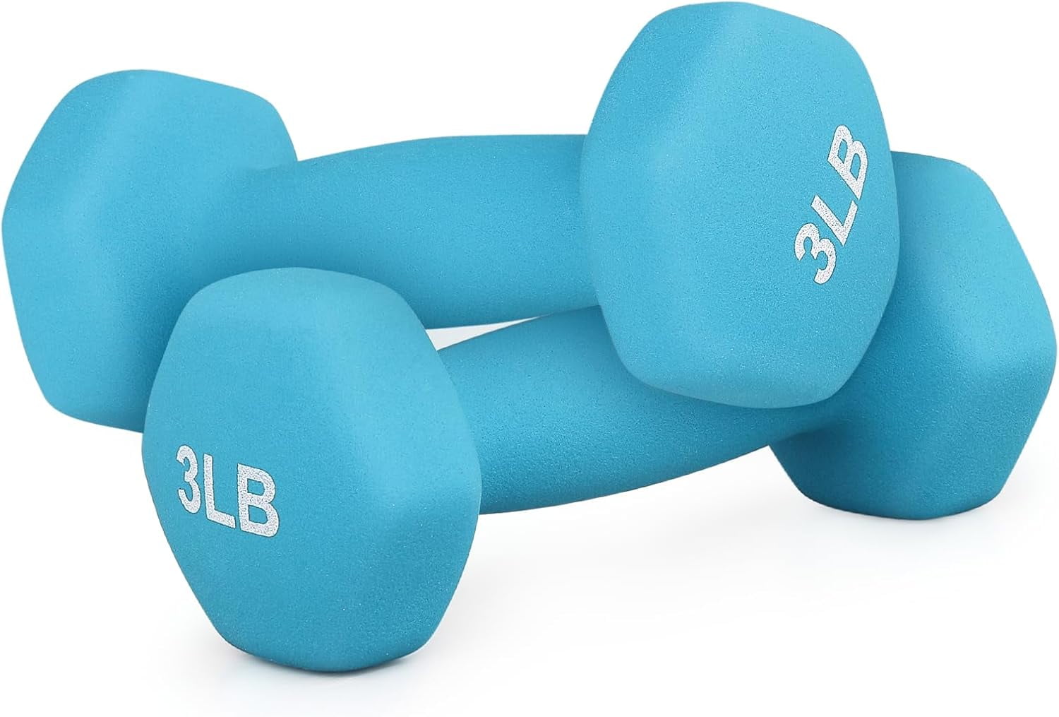 Dumbbell Set, Anti-Slip Neoprene Coated Hexagon Hand Weights for Home ...