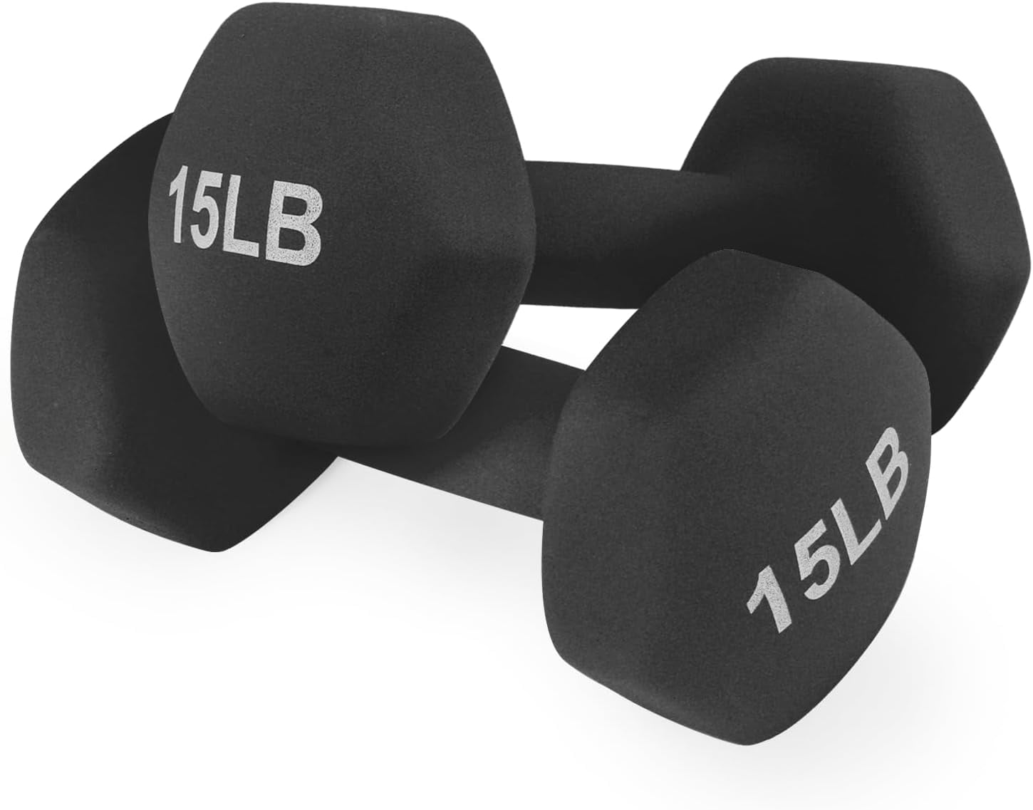 Dumbbell Set, Anti-Slip Neoprene Coated Hexagon Hand Weights for Home ...