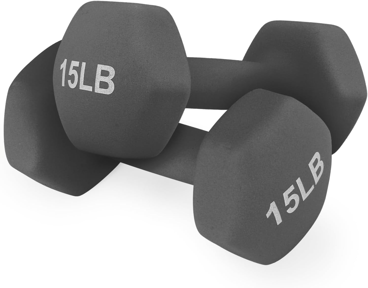 Dumbbell Set, Anti-Slip Neoprene Coated Hexagon Hand Weights for Home ...