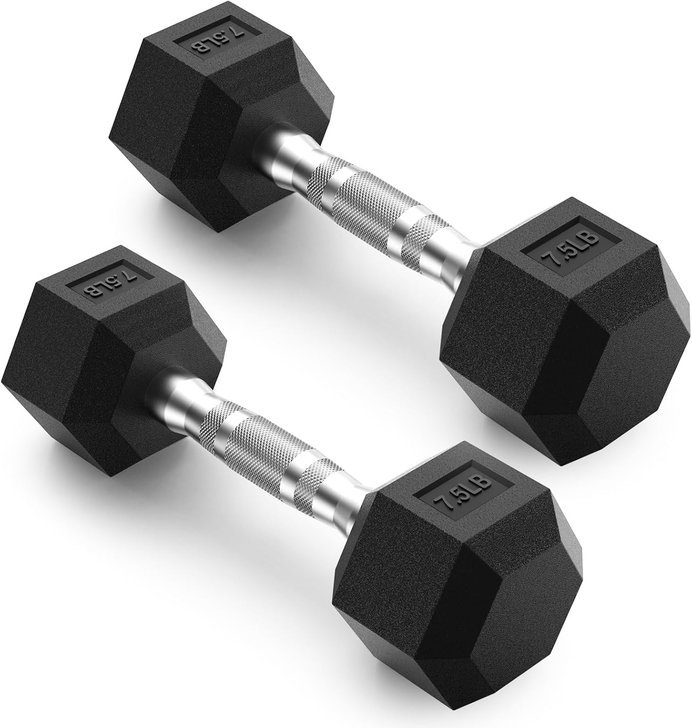 Dumbbell Set, Rubber Encased Home Gym Dumbbells, Exercise & Fitness ...