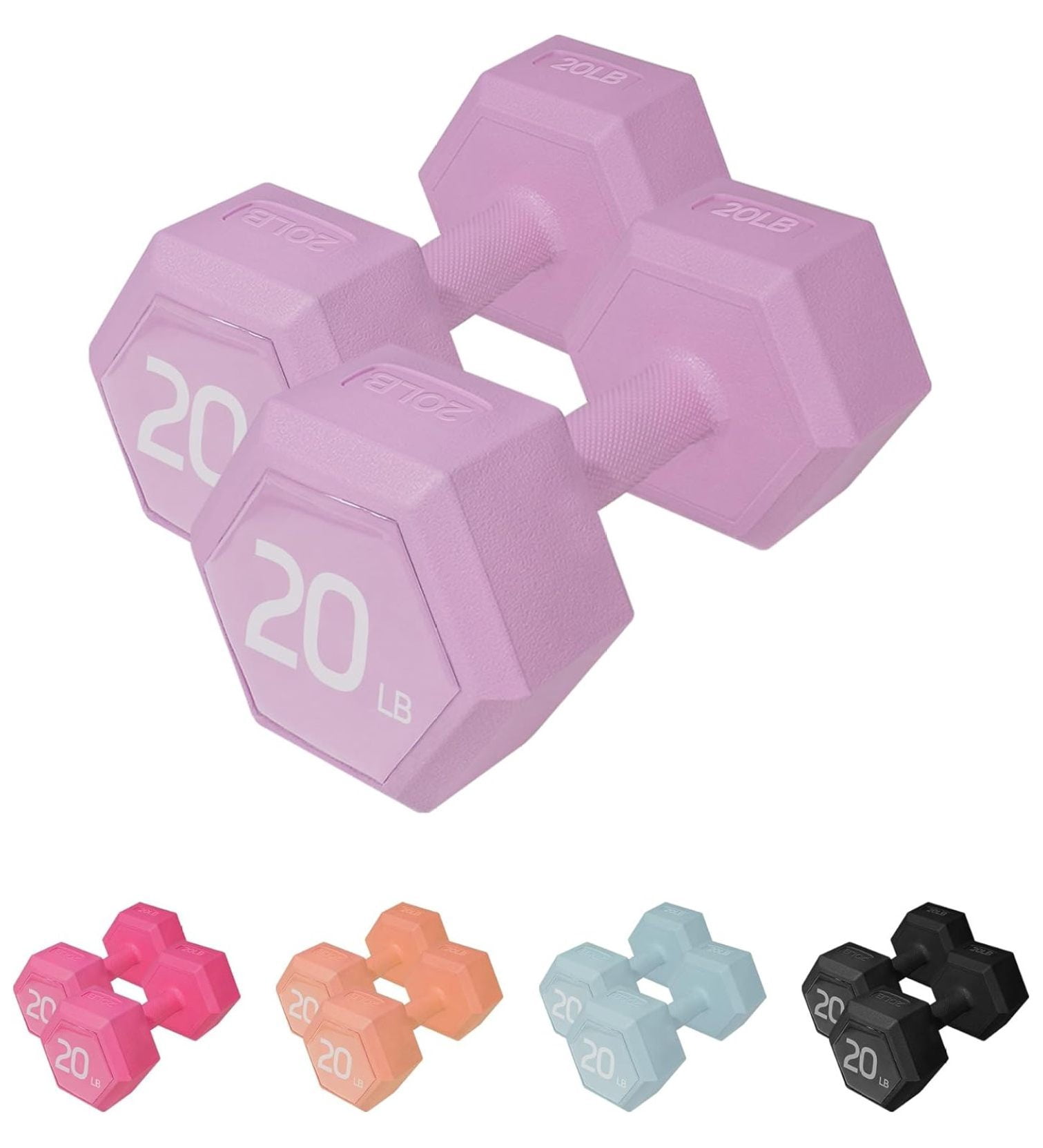 Dumbbell Sets - 5/10/15/20/25/36 lb Dumbbells Pair Hand Weights Set of ...