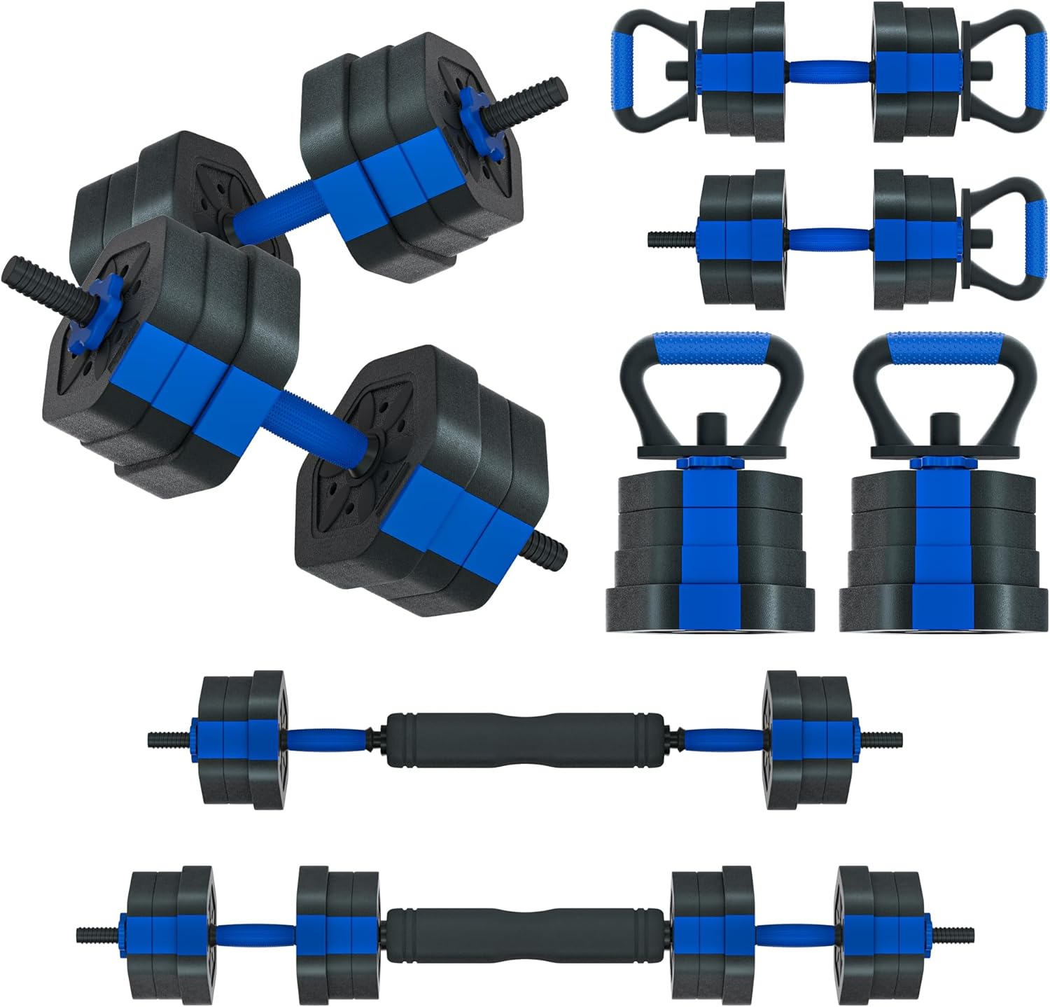 Dumbbell Sets Adjustable Weights, Free Weights Dumbbells Set with ...