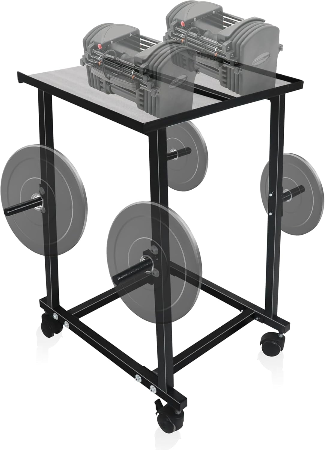 Dumbbell Stand & Weight Plate Tree – Steel Dumbbell Rack for 260 LB ...