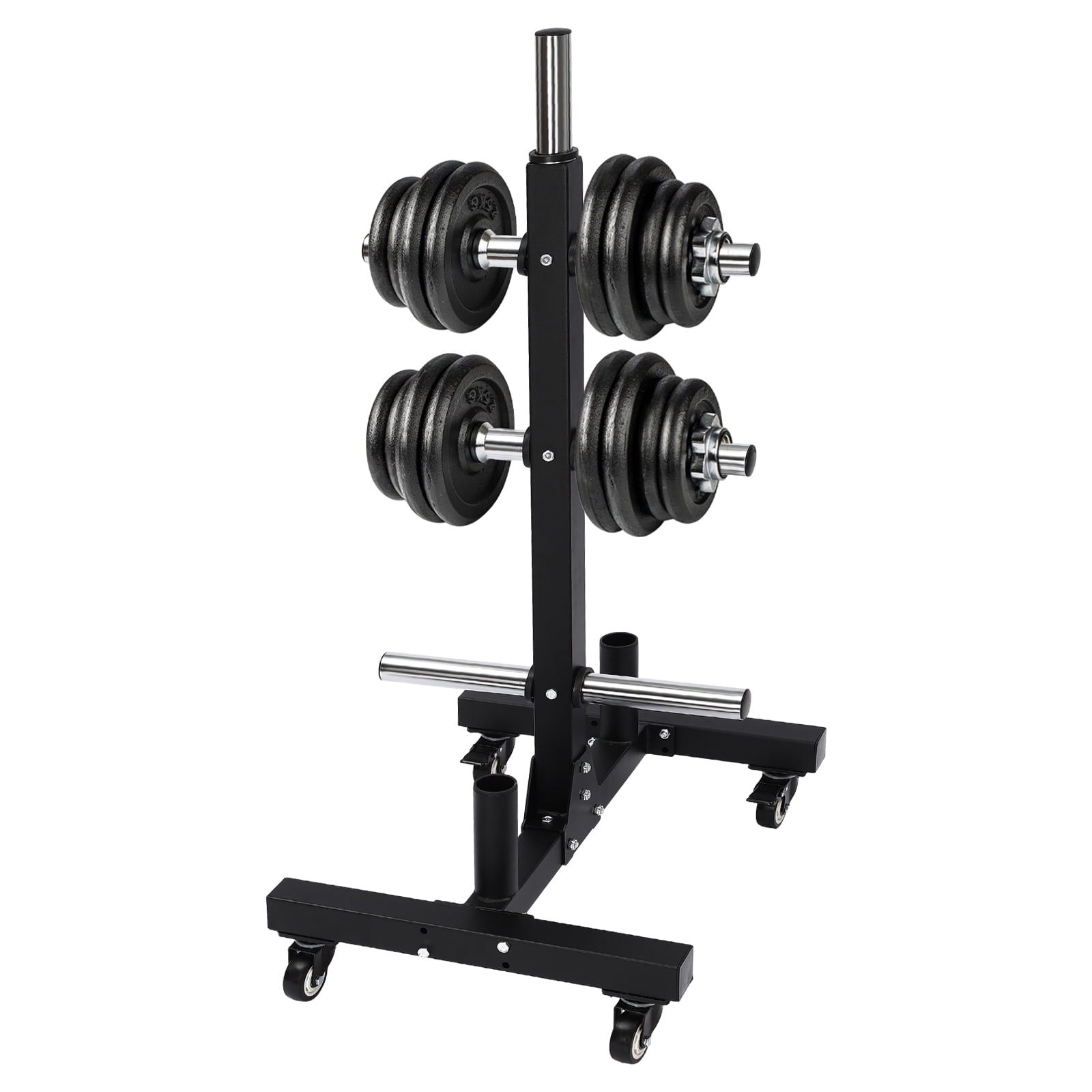 Dumbbell Storage Rack, Plate Rack Tree, Q235 Steel, Black Finish, 500kg ...