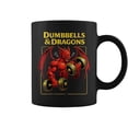 Dumbbells And Dragons Gym Nerd Deadlifts Dragons Rpg Workout Coffee ...