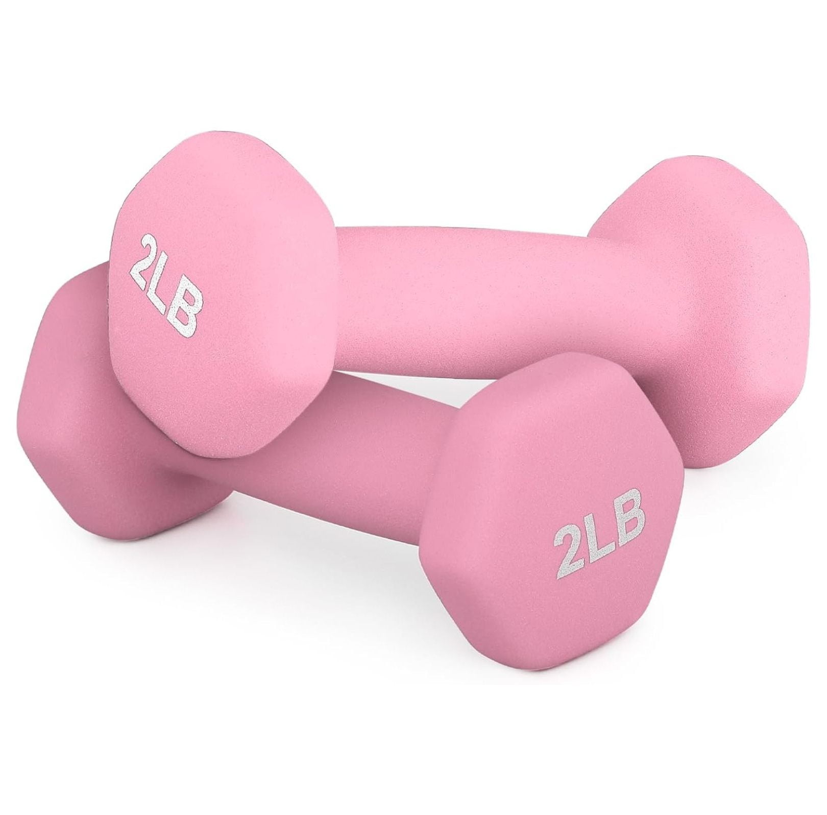Dumbbells Hand Weights Set, Neoprene Coated Hexagon Workout Dumbbell ...
