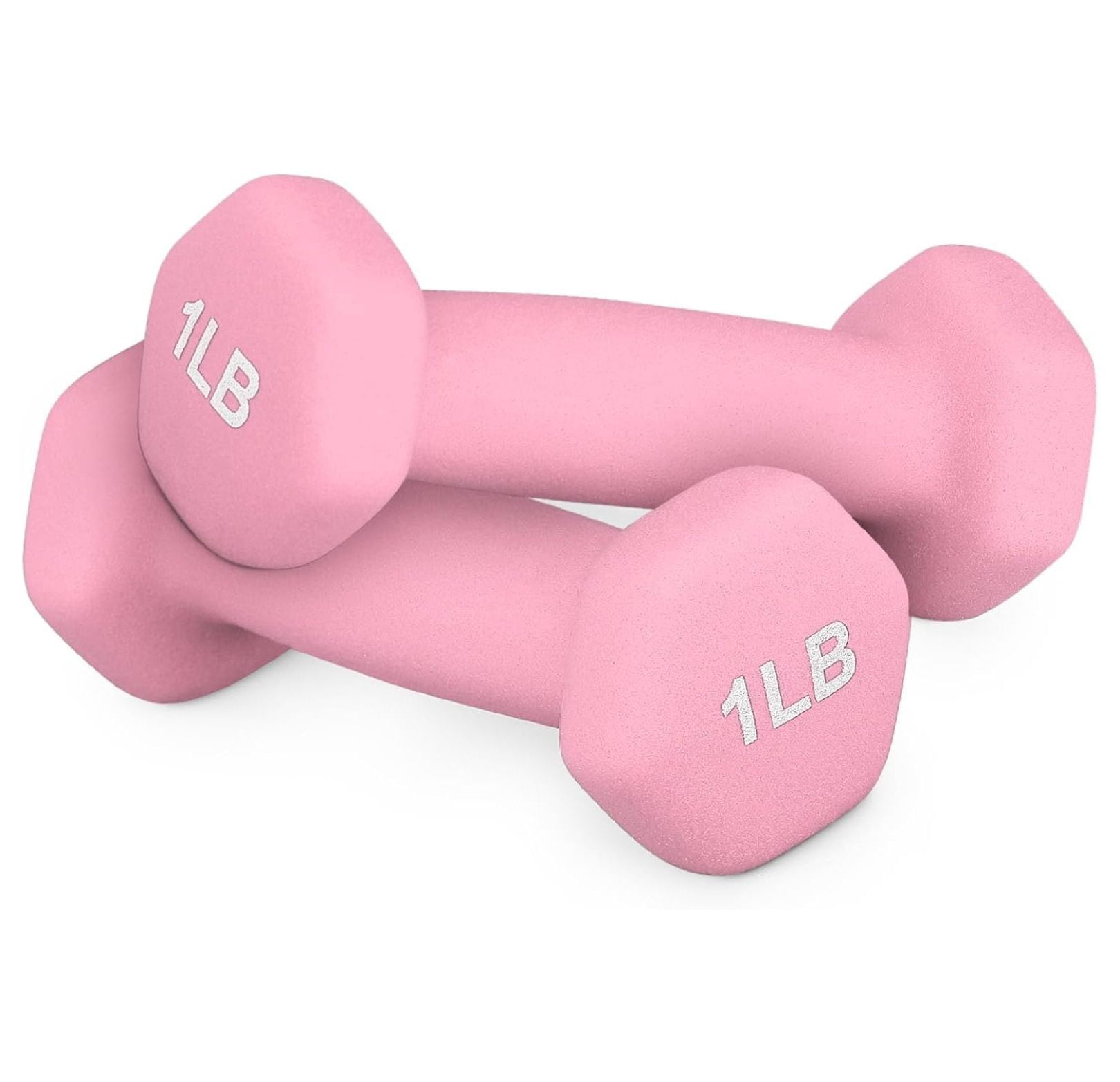 Dumbbells Hand Weights Set, Neoprene Coated Hexagon Workout Dumbbell ...