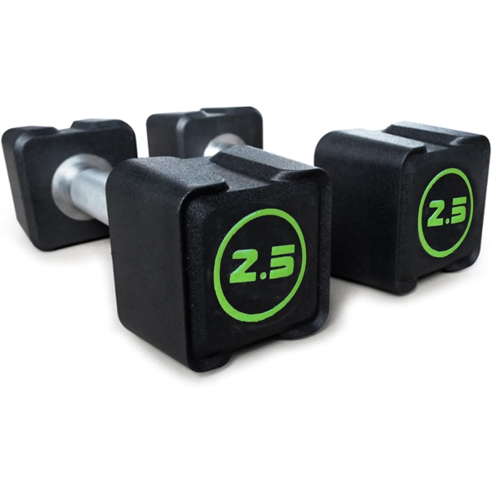Dumbbells Pair Hand Weights Set of 2 - Easy Grip - Square Dumbbell for ...