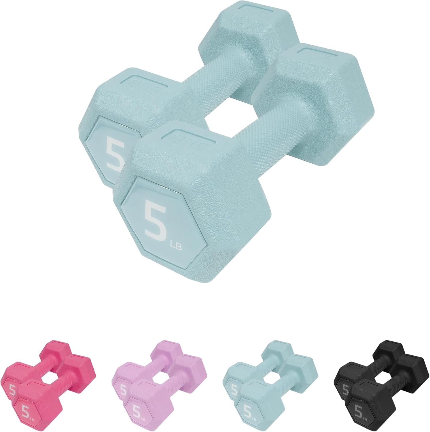 Dumbbells Pair Hand Weights Set of 2 - Easy Grip - Arm Weights for Men ...