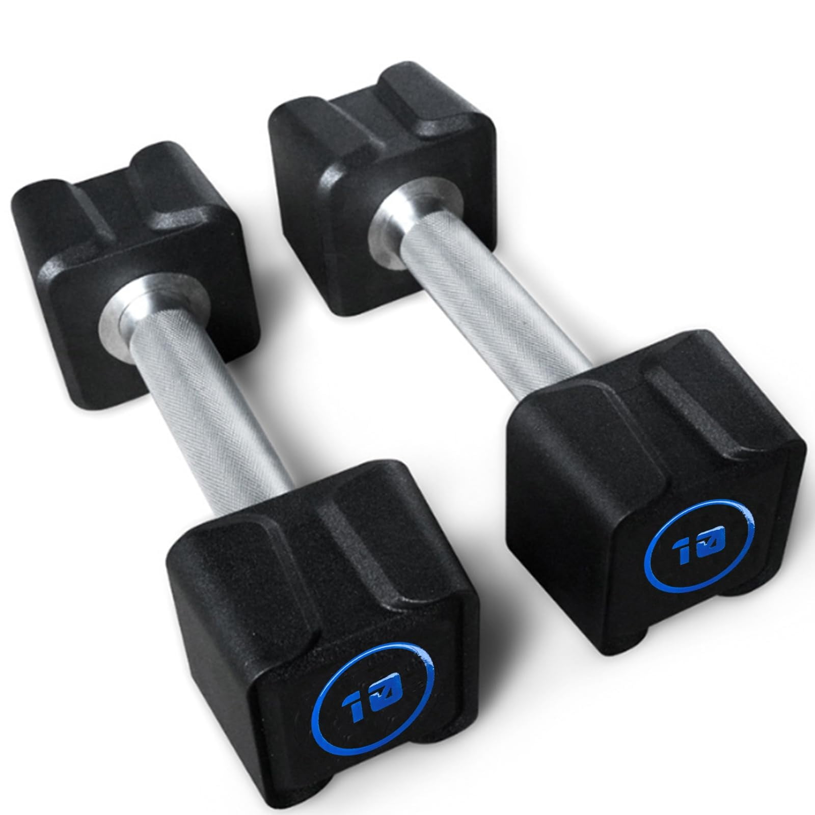 Dumbbells Set of 2, Square Dumbbell Weight Set With Non-Slip Grip, Hand ...