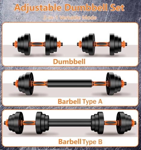 Dumbbells set,22LBS 44lbs Dumbbell Sets for Men Women,Free Hand ...