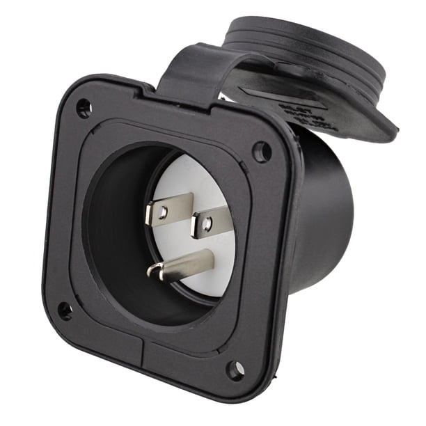 Dumble Power Inlet Port Plug 125 125v 2-Pole 3-Wire AC Port Plug 15a RV ...