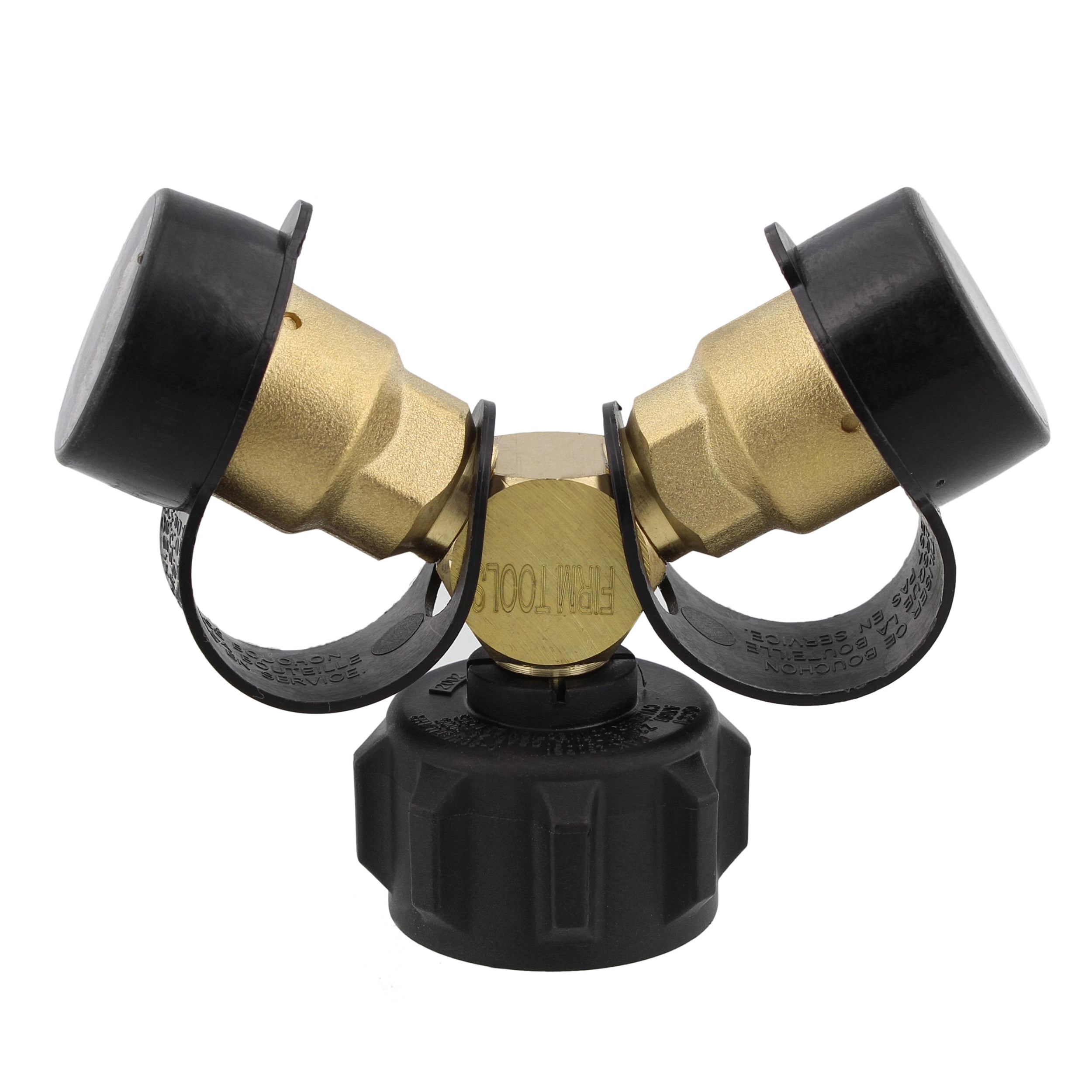 Dumble Propane Tank Adapters LP Gas Line Splitter 2 Way Tee or Y QCC1 ...