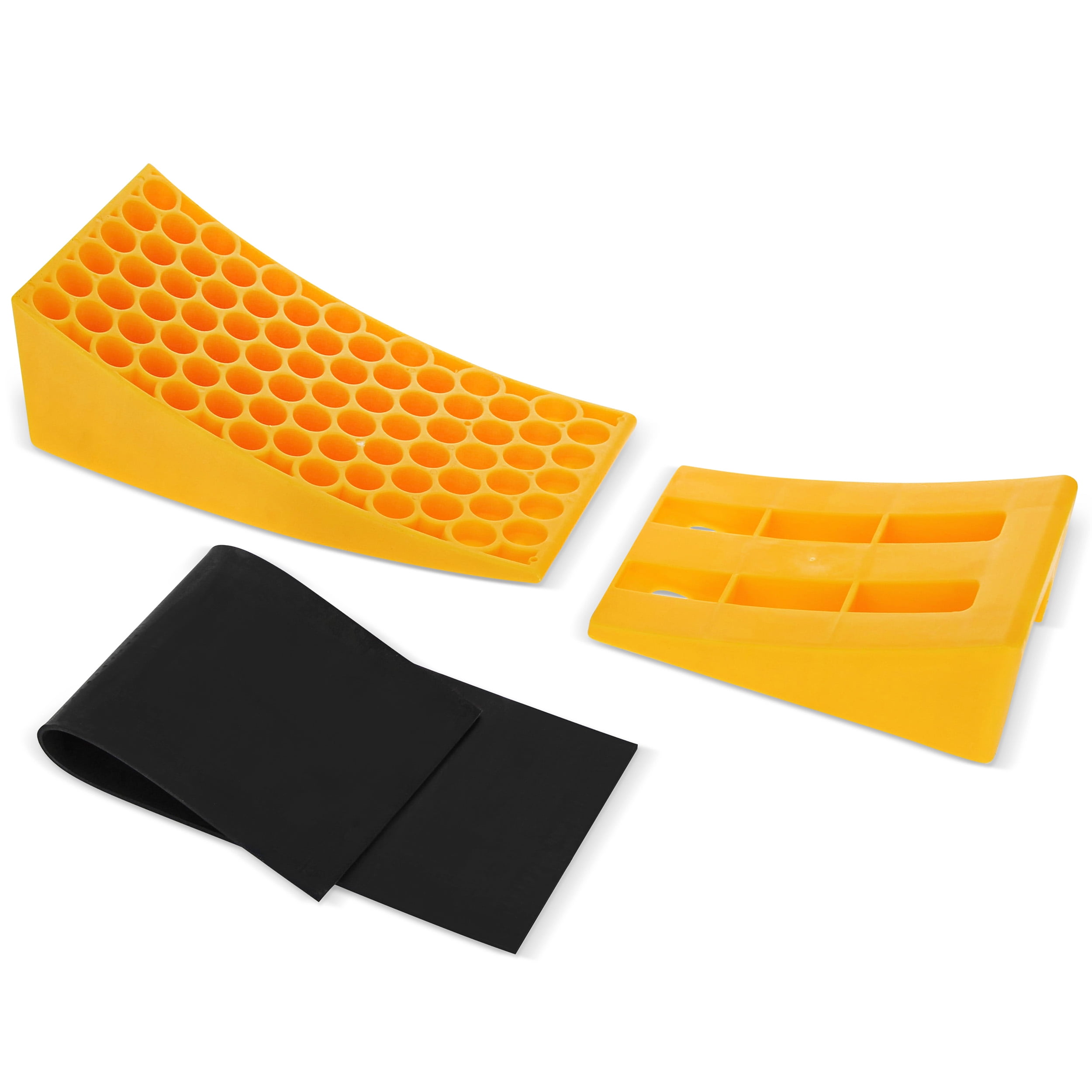 Dumble RV Camper Level Ramp and RV Wheel Chock - Traction Mat - 4-inch ...