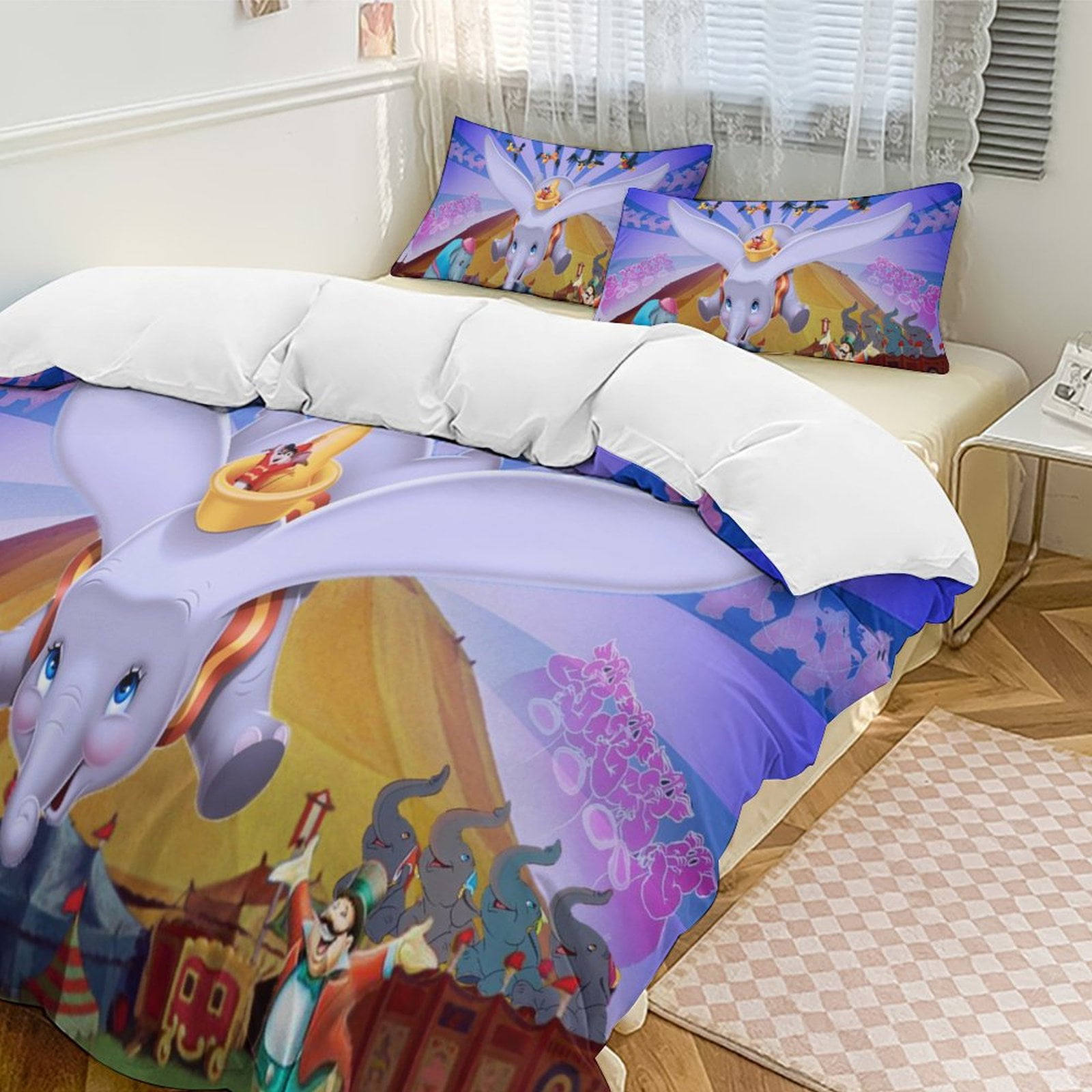 Dumb-0 3 Piece Comforter Bedding 1 Set Super Soft Quilt Cover with 2 ...