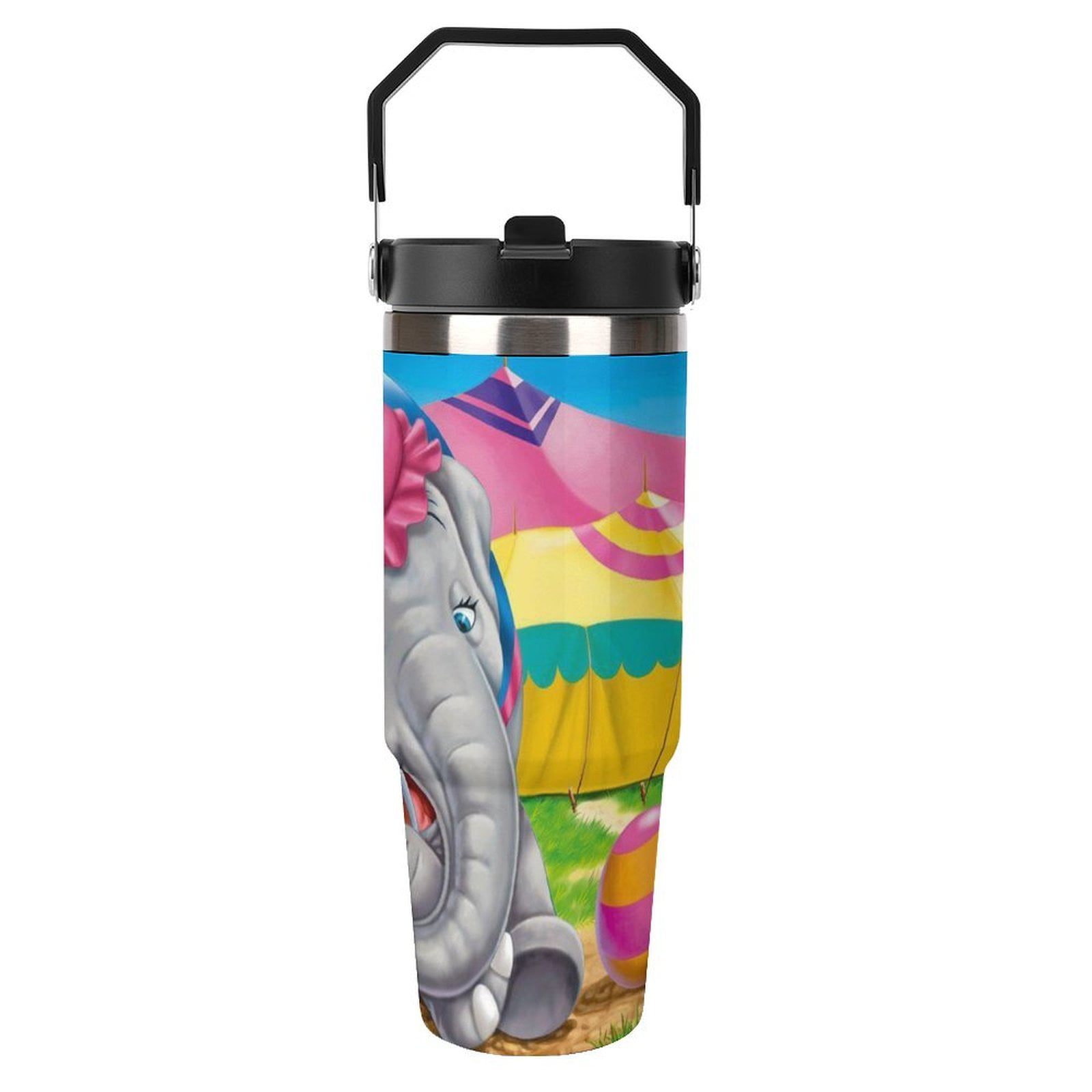 Dumbo 30 Oz Tumbler with Straw, Stainless Steel Double Wall Vacuum ...