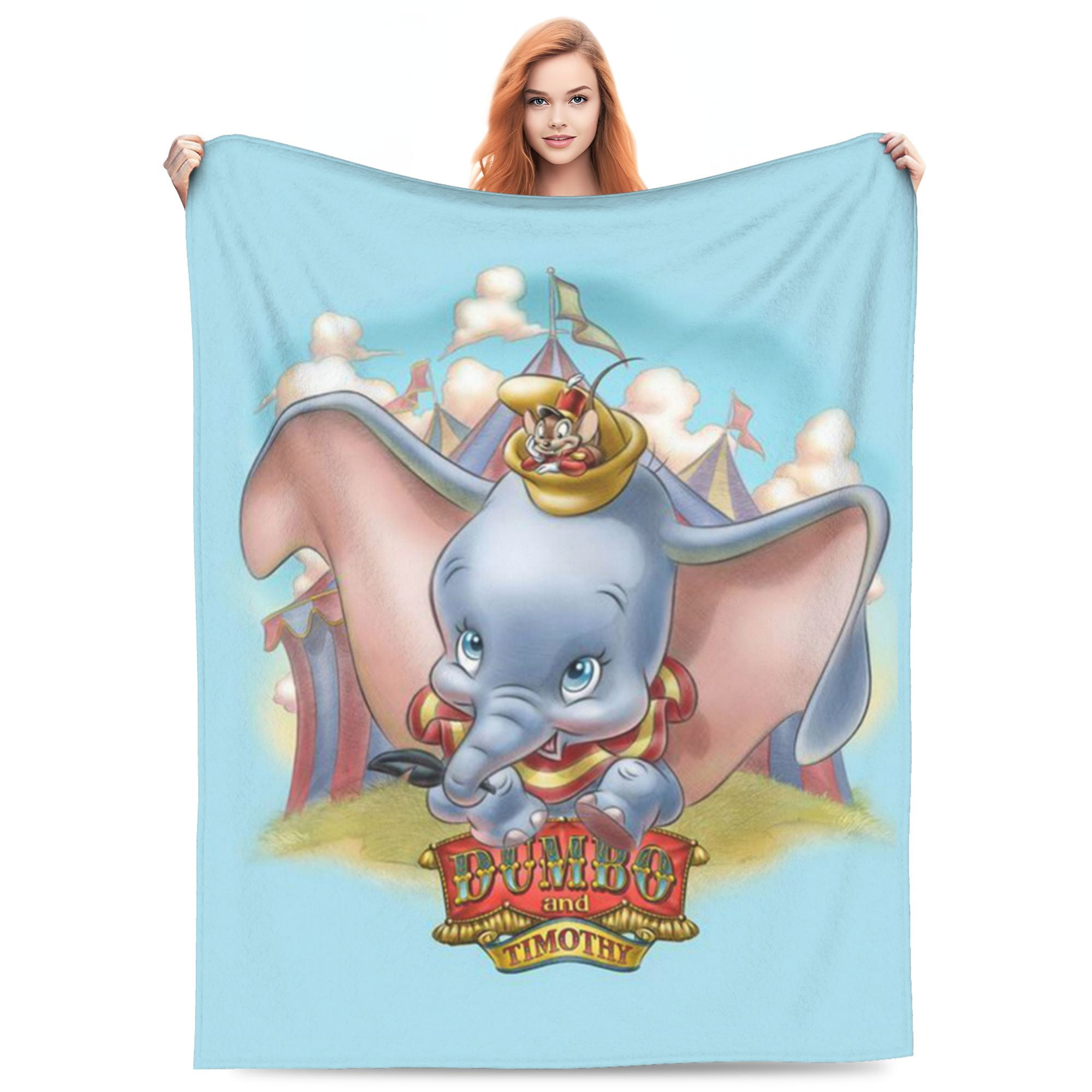 Dumbo Bed Blanket 3D Printed Throw Blanket Lightweight Super Soft Air ...