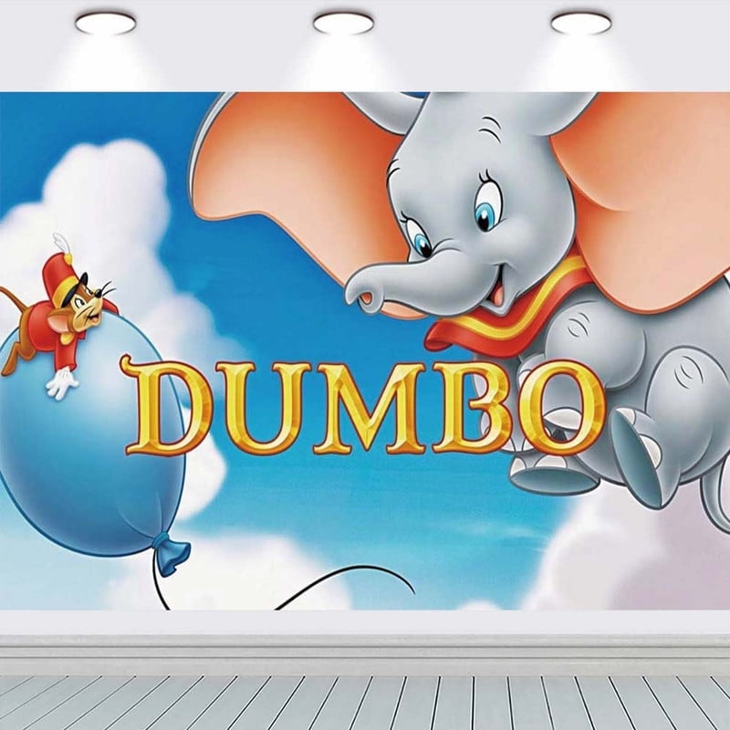 Dumbo Birthday Party Supplies Banner Backdrop Background Taspestry ...