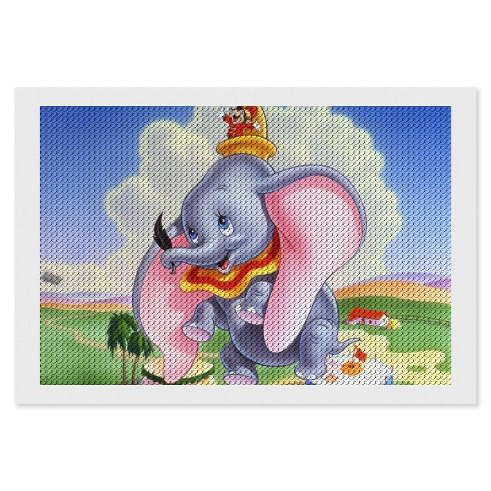 Dumbo Diamond Art Painting for Adult, DIY Full Round 5D Diamond Drill ...