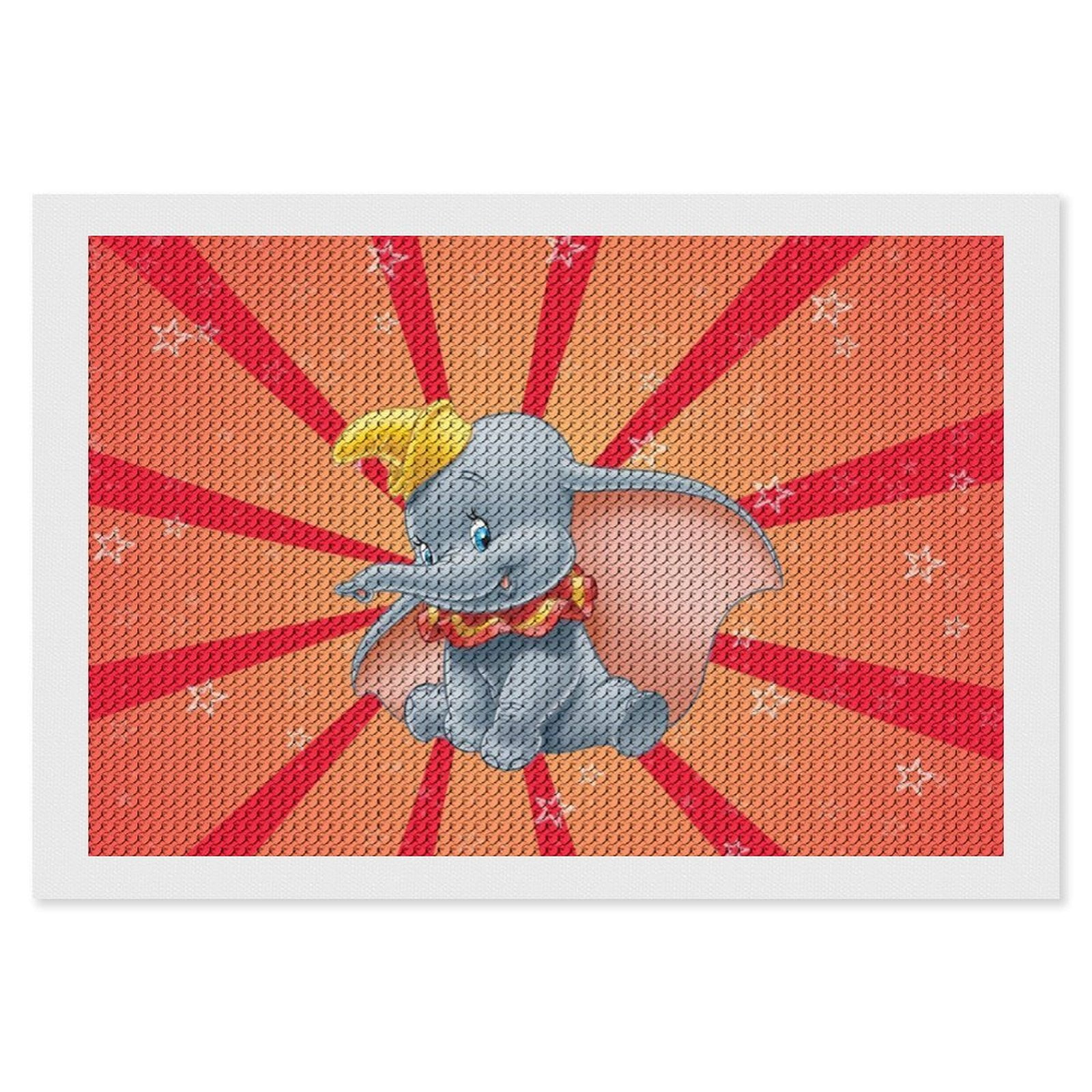 Dumbo Diamond Art Painting for Adult, DIY Full Round 5D Diamond Drill ...