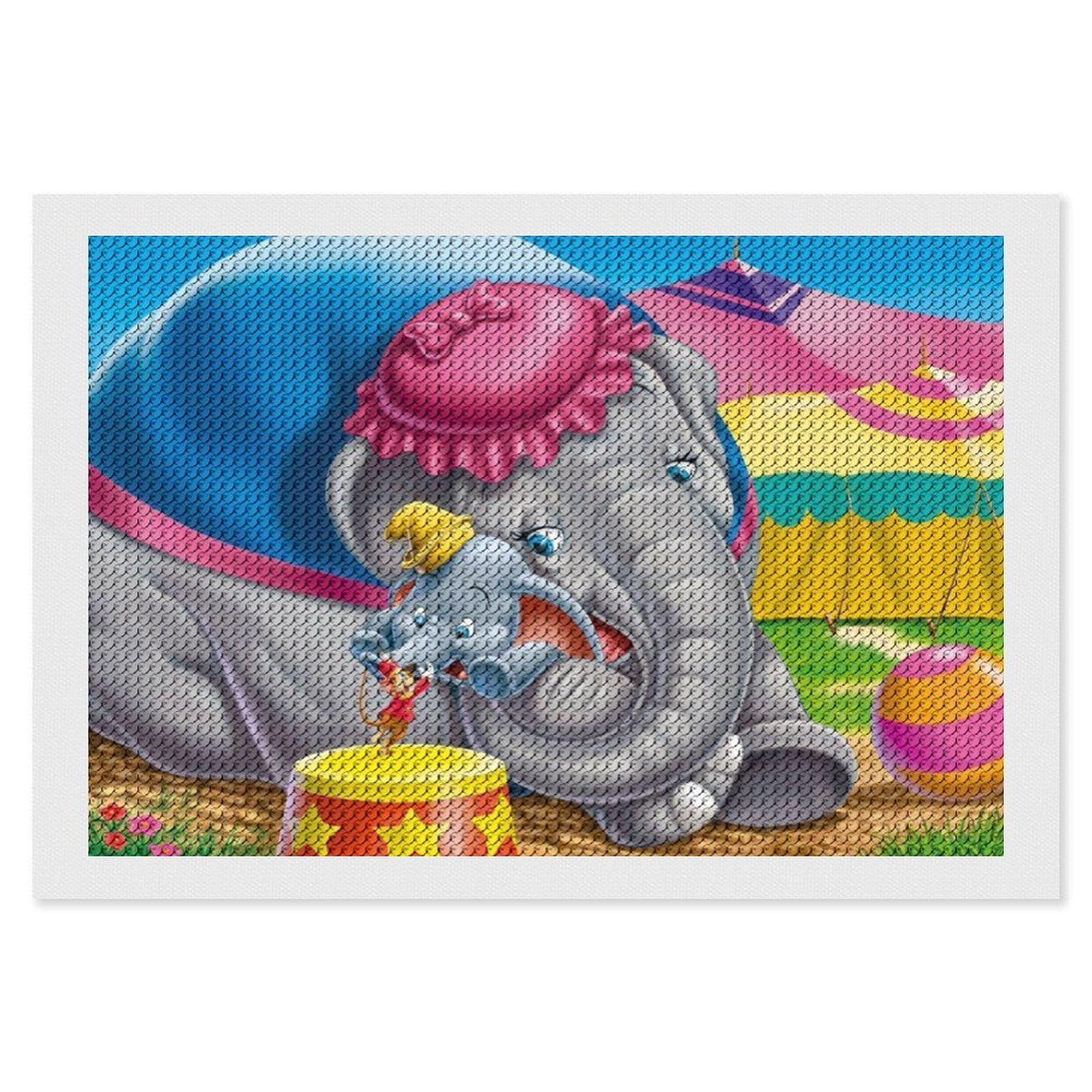Dumbo Diamond Art Painting for Adult, DIY Full Round 5D Diamond Drill ...