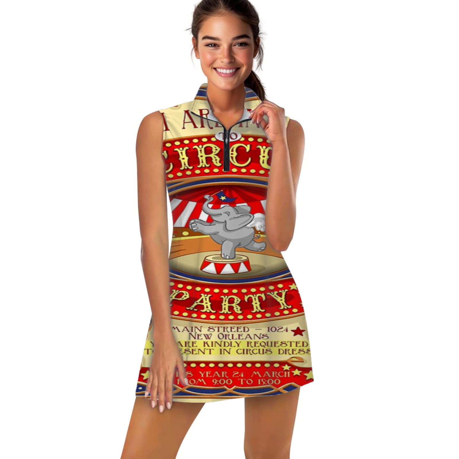 Dumbo Flying Elephant Circus Party Sports Dresses Women Tennis Dress ...