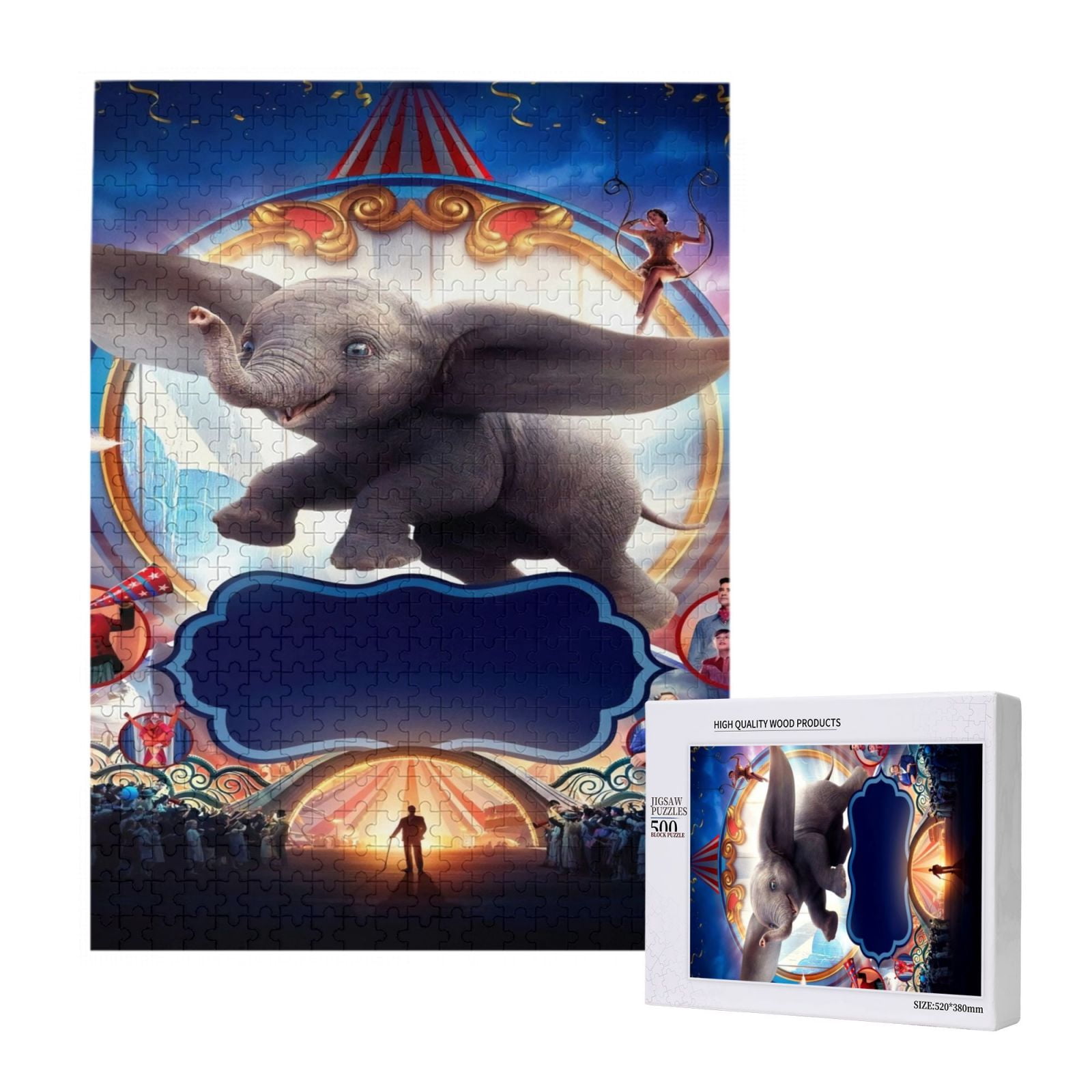 Dumbo Jigsaw Puzzle for Kids Adults 500 Piece Challenging Wooden ...