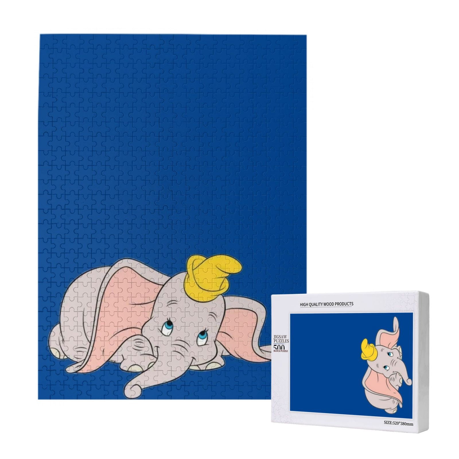 Dumbo Jigsaw Puzzle for Kids Adults 500 Piece Challenging Wooden ...